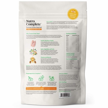 Ultimate Pet Nutrition Freeze Dried Raw Nutra Complete Chicken Dog Food ...