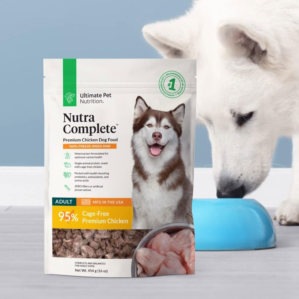 Ultimate Pet Nutrition Freeze Dried Raw Nutra Complete Chicken Dog Food ...