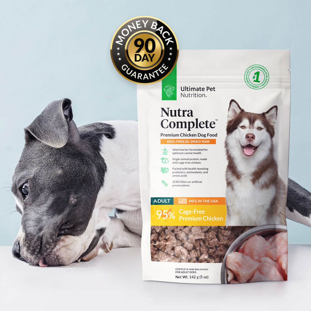 Ultimate Pet Nutrition Freeze Dried Raw Nutra Complete Chicken Dog Food ...