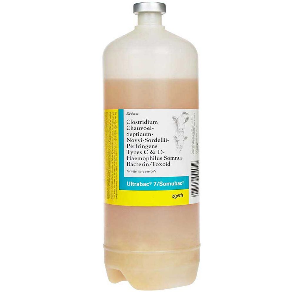 Ultrabac 7 / Somubac Cattle Vaccine, 1000mL | On Sale | EntirelyPets Rx
