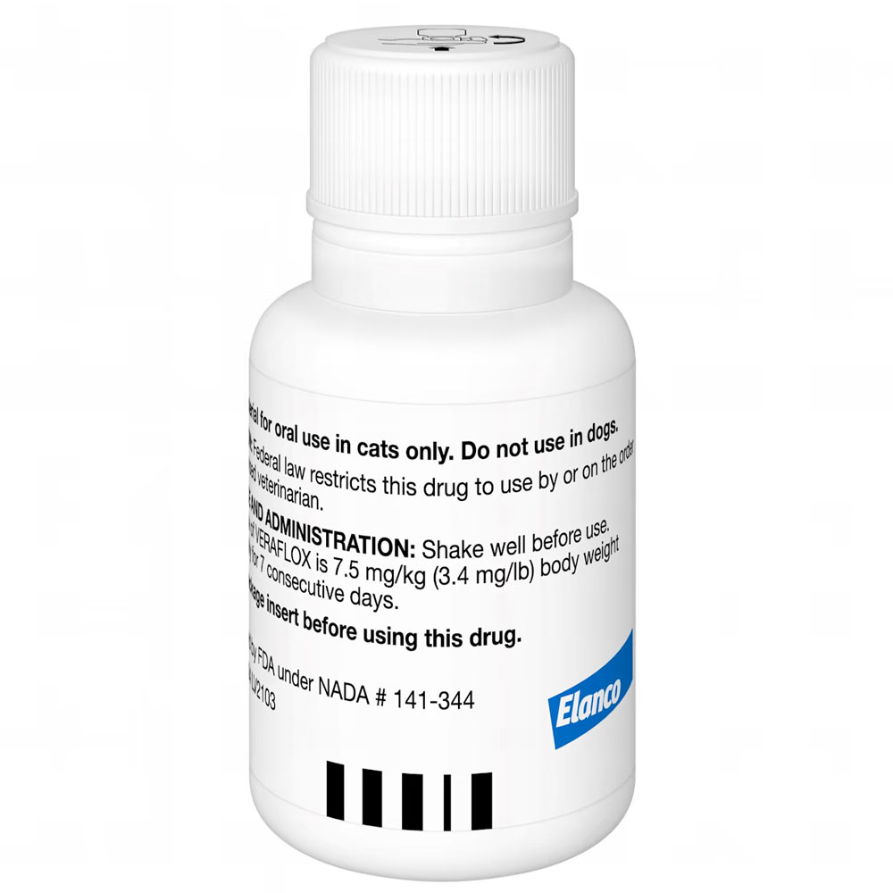 Veraflox Oral Suspension for Cats 2.5% 15ml | On Sale | EntirelyPets Rx