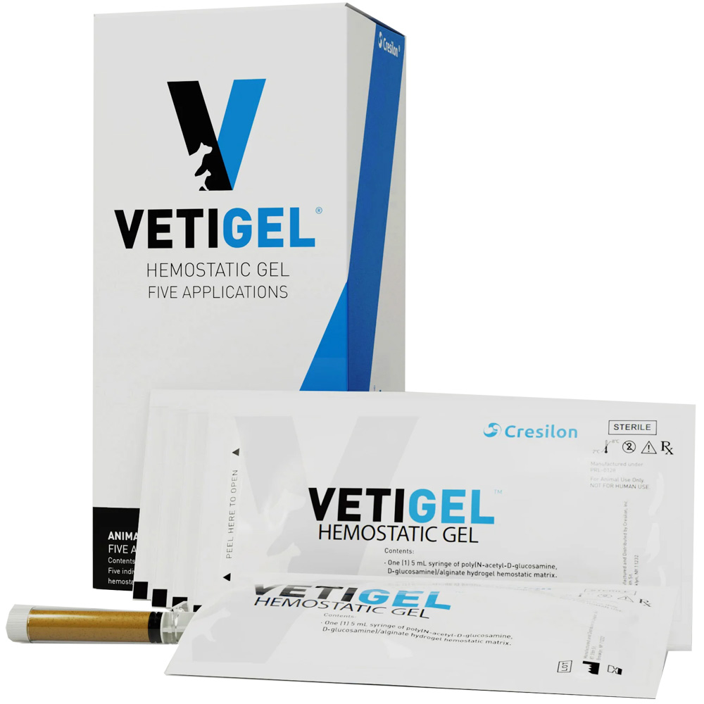 VETIGEL for Animals - Hemostatic Gel, 5ml syringe, (5 pack) - [Stop ...