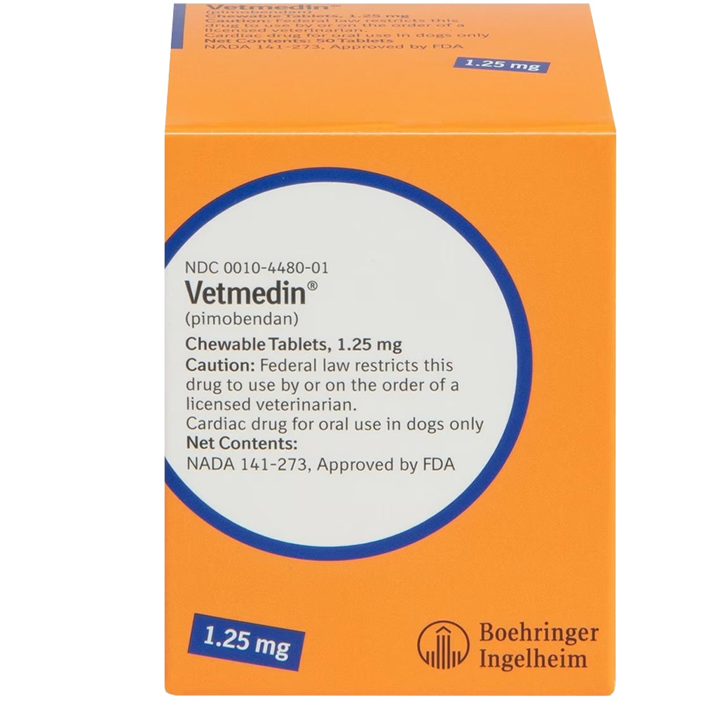 Vetmedin - pimobendan for Dogs - 1.25-mg (1 chew tablet) - [Congestive Heart Failure] | On Sale ...