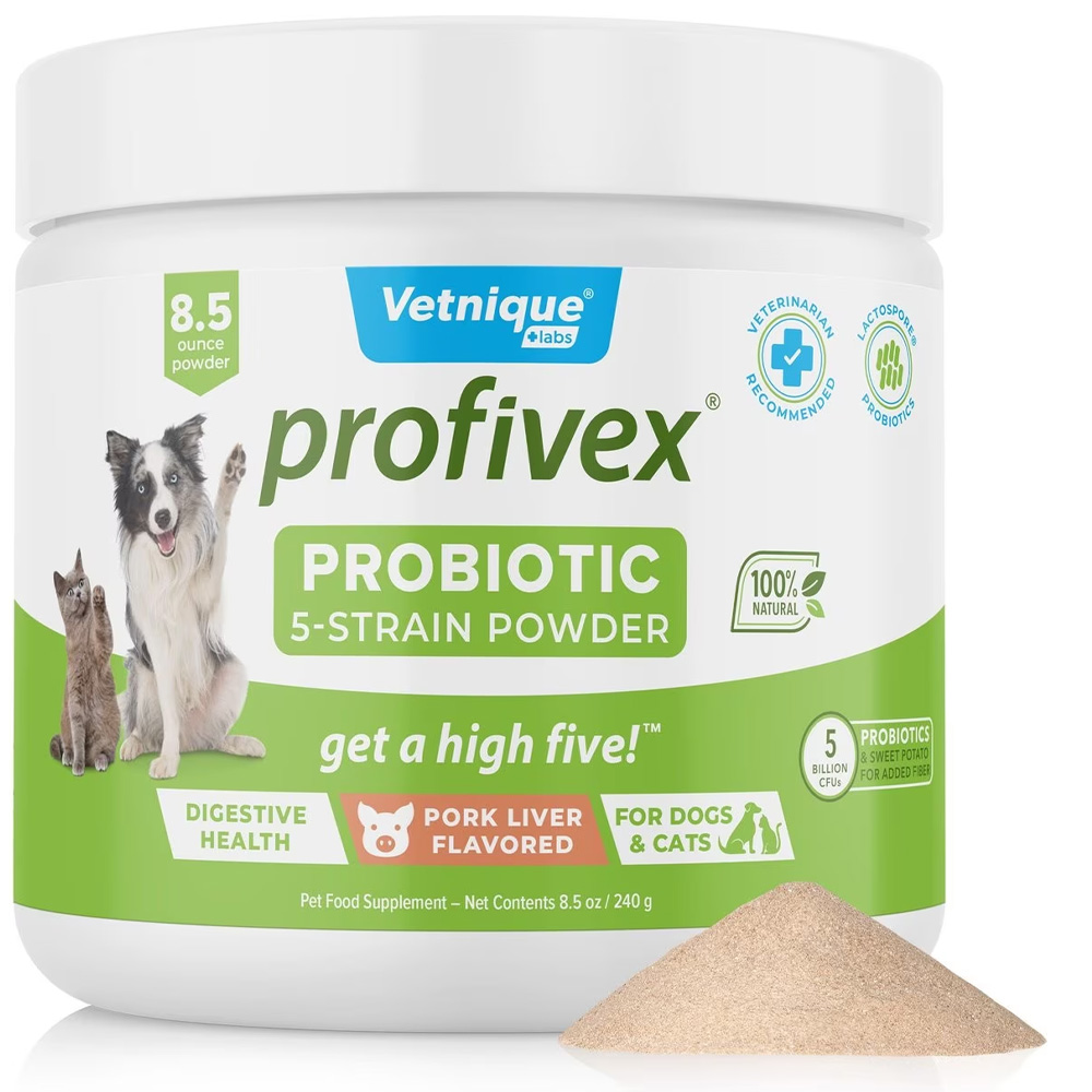Vetnique Labs Profivex Probiotics 5-Strain Pork Pet Digestive Health ...