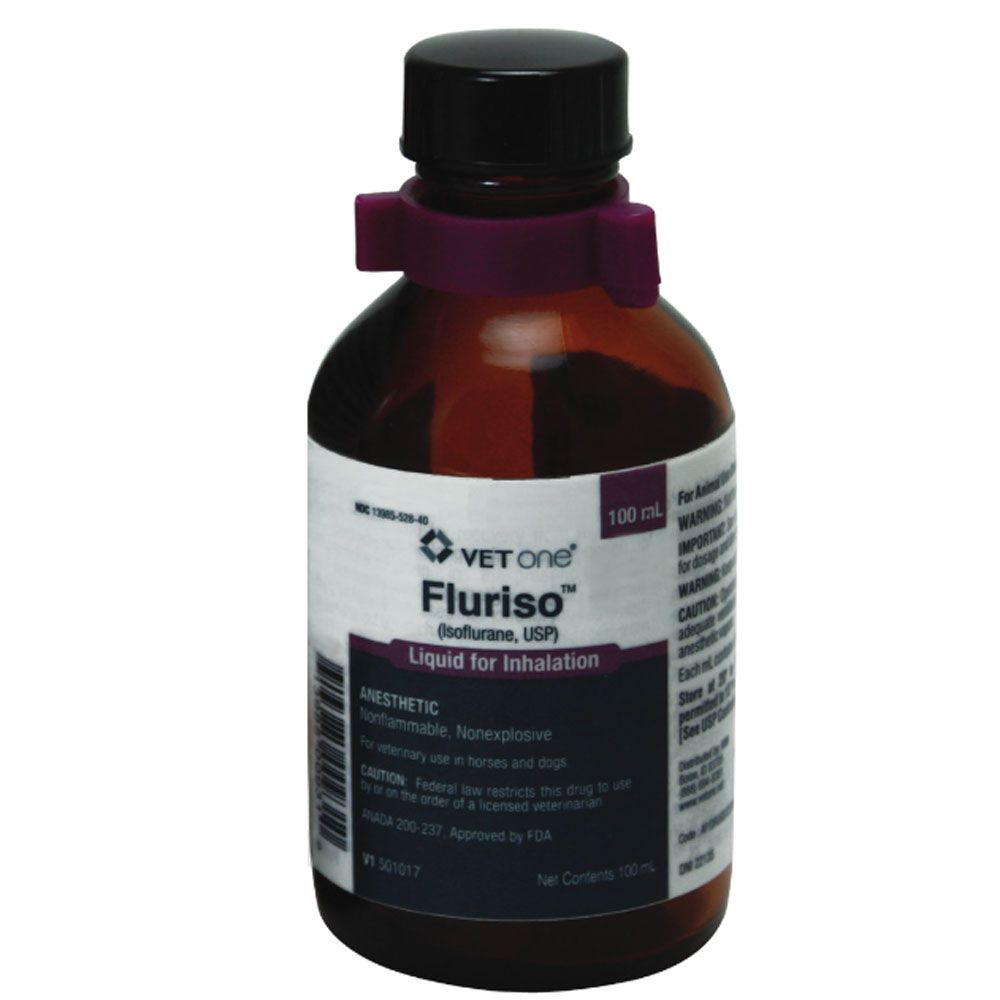 VetOne Fluriso (Isoflurane) Liquid for Inhalation, 100mL | On Sale ...