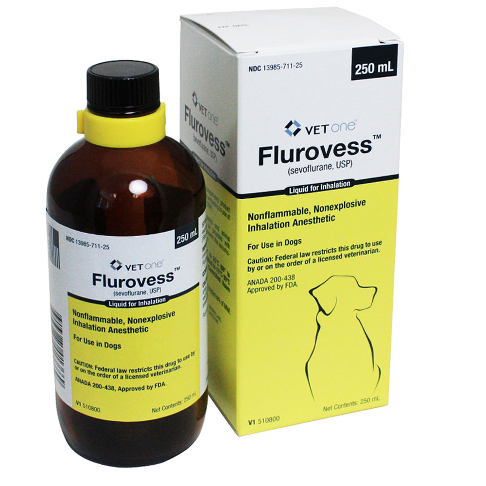 VetOne Flurovess (Sevoflurane) Liquid Inhalation Anesthetic for Dogs ...
