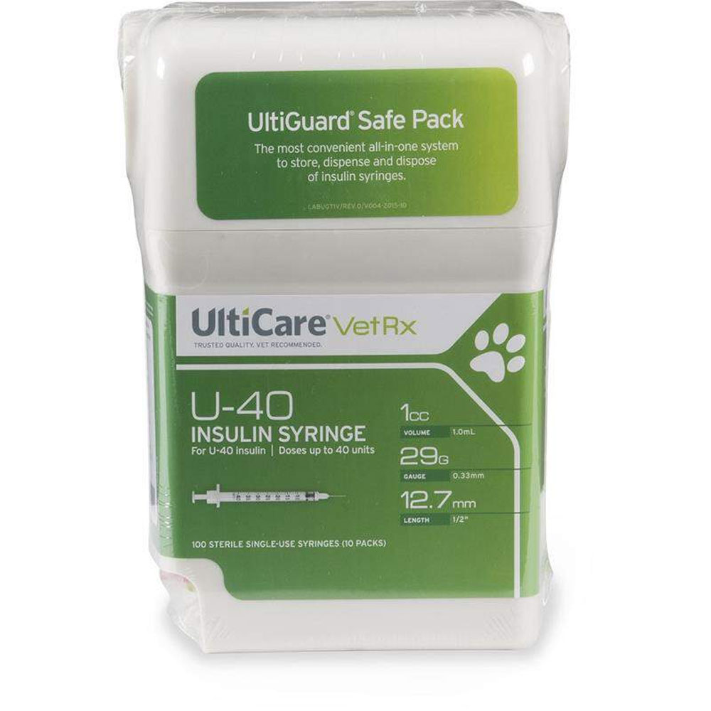 UltiCare for Animals - Syringes 1cc [U-40] 29gx0.5" with Sharps ...