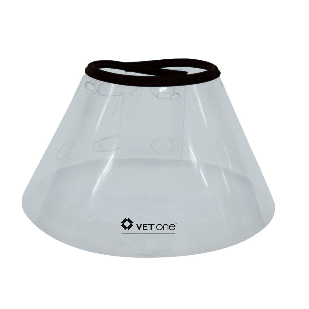 VetOne VetView Elizabethan Padded E-Collar, 13.5" - 17" (20cm Depth ...