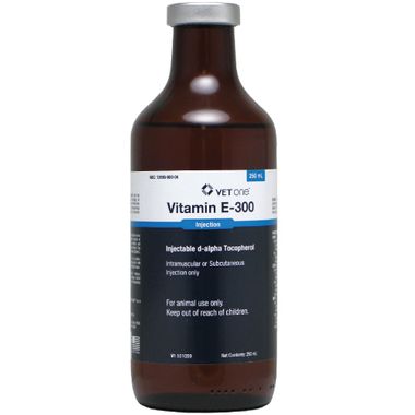 Vitamin E-300 Injectable d-alpha Tocopherol, 250mL (Manufacturer may ...