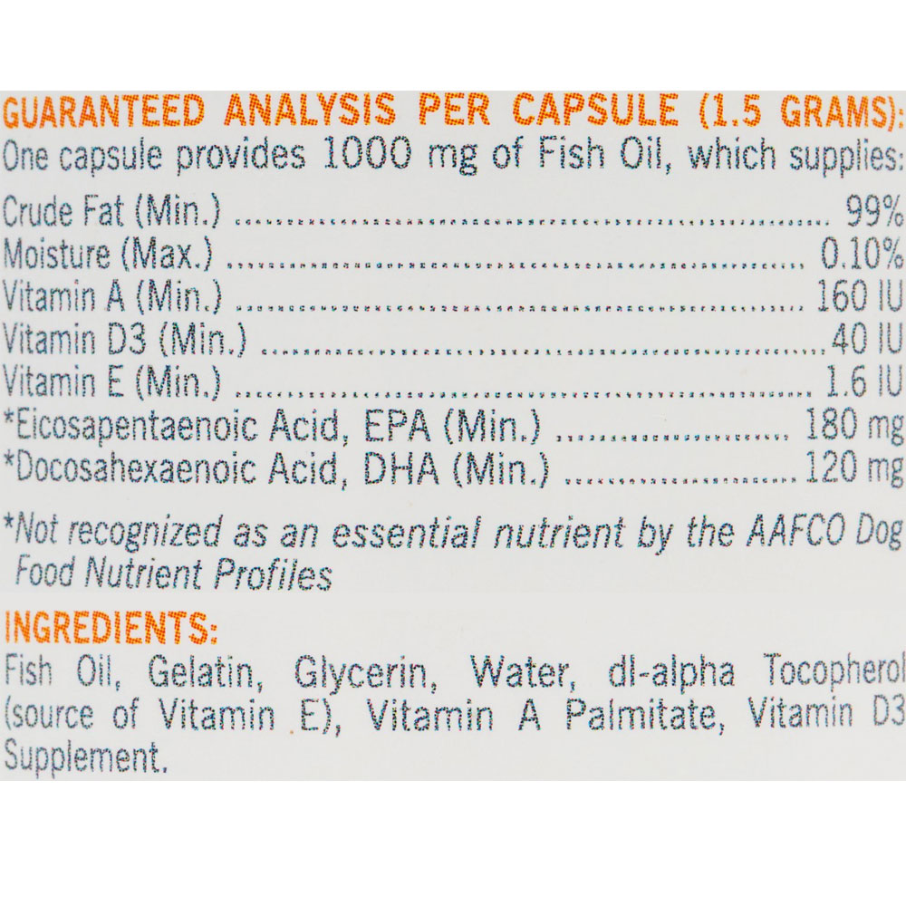 Vetoquinol Care Triglyceride Omega Supplement for Medium Dogs (250 ...