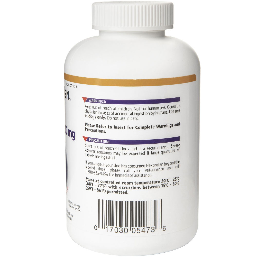 Vetoquinol Flexprofen Chewable Tablets - 100 mg (180 count) | On Sale ...