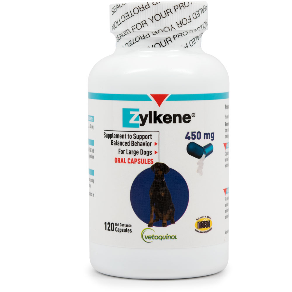 Vetoquinol Zylkene 450mg (120 capsules) | On Sale | EntirelyPets Rx