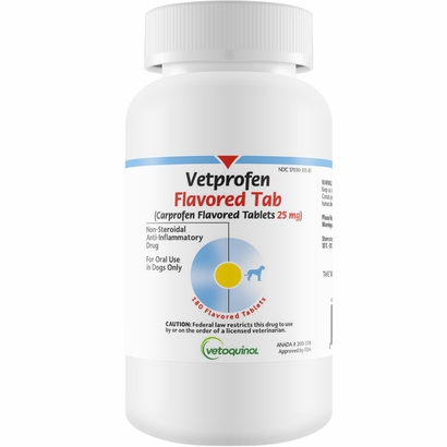 Vetprofen Flavored Tabs 25 mg (180 tabs) | On Sale | EntirelyPets Rx