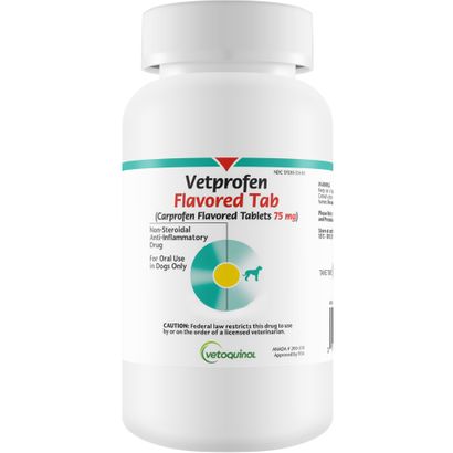 Vetprofen Flavored Tabs 75 mg (60 tabs) | On Sale | EntirelyPets Rx