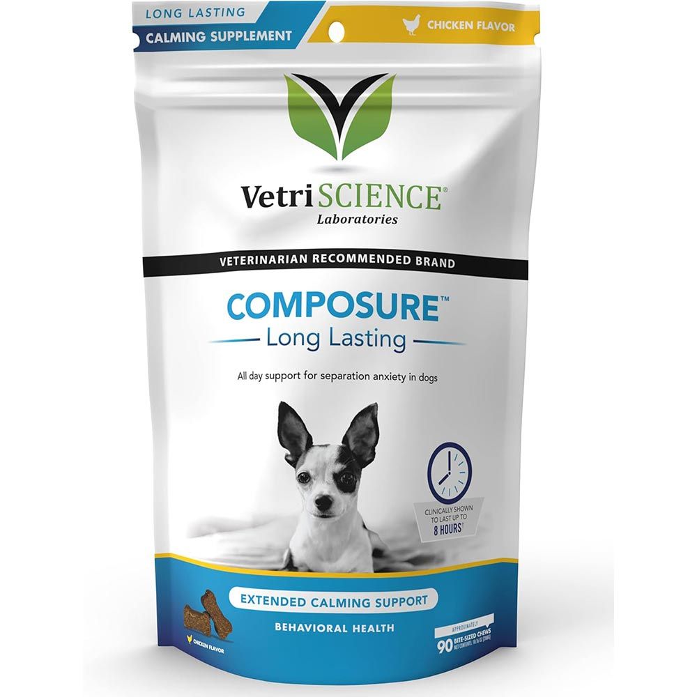 VetriScience Composure Long Lasting for Dogs (90 Chews) - [Behavioral ...