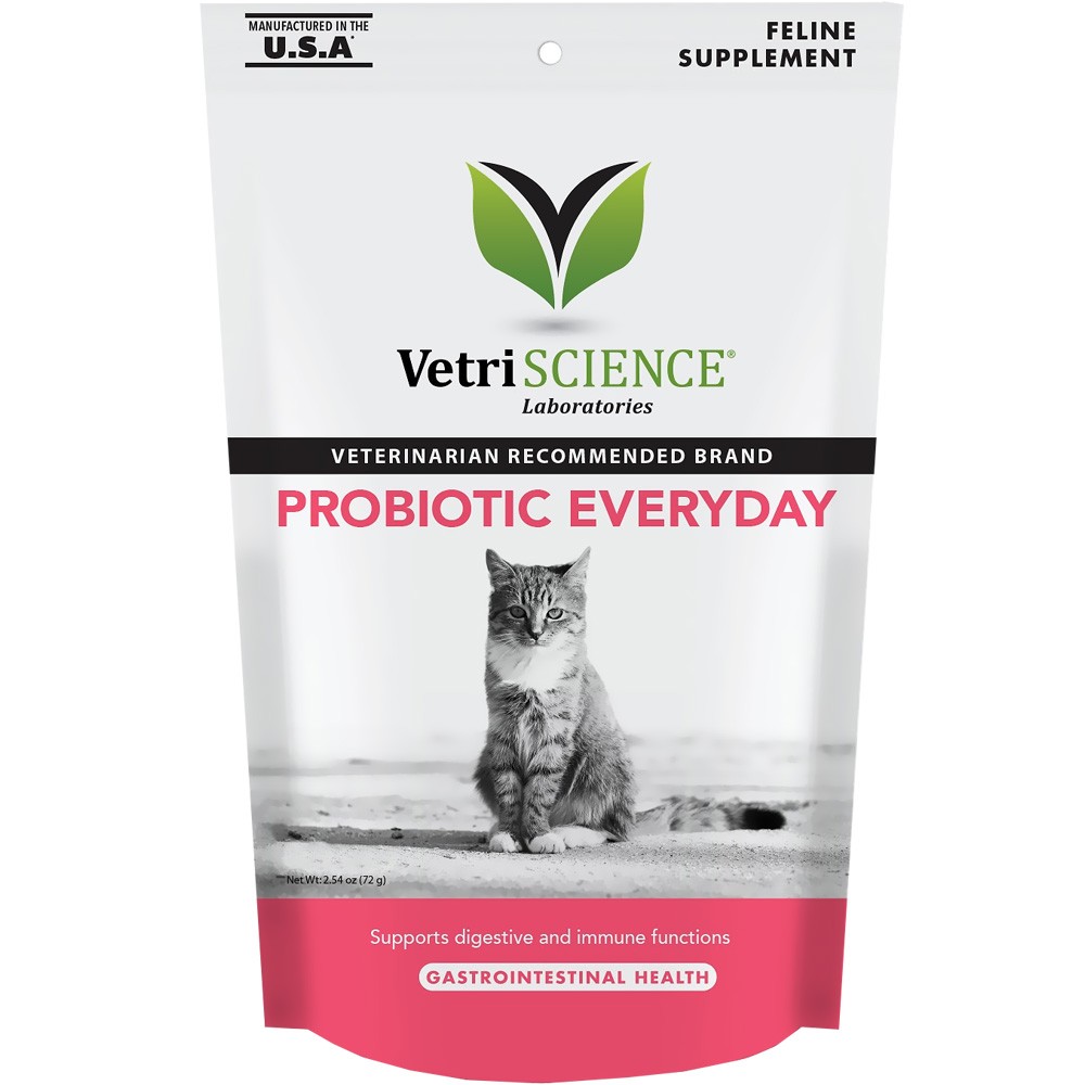 VetriScience Probiotic Everyday Feline Supplement (60 Bite-Sized Chews ...
