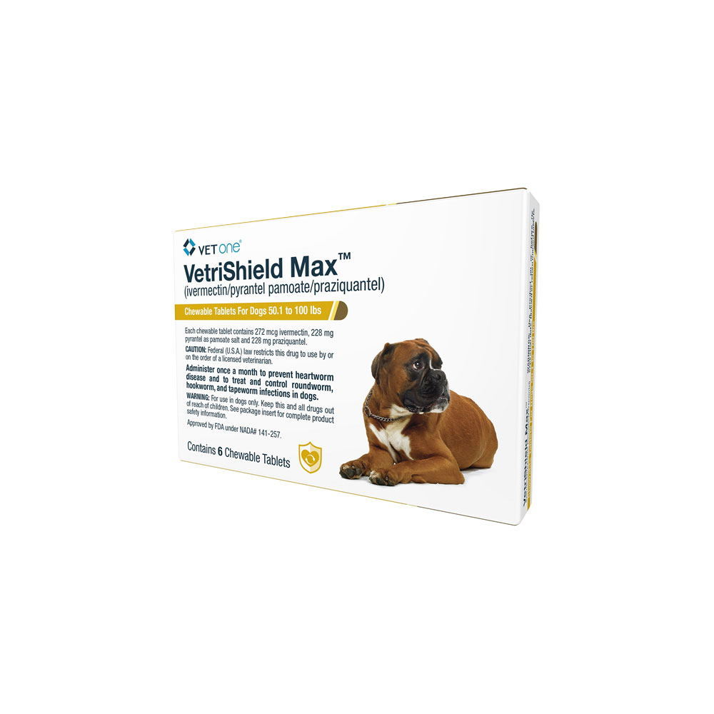 VetriShield Max Chewable Tablets - 1 Count (50.1-100 lbs) | On Sale ...