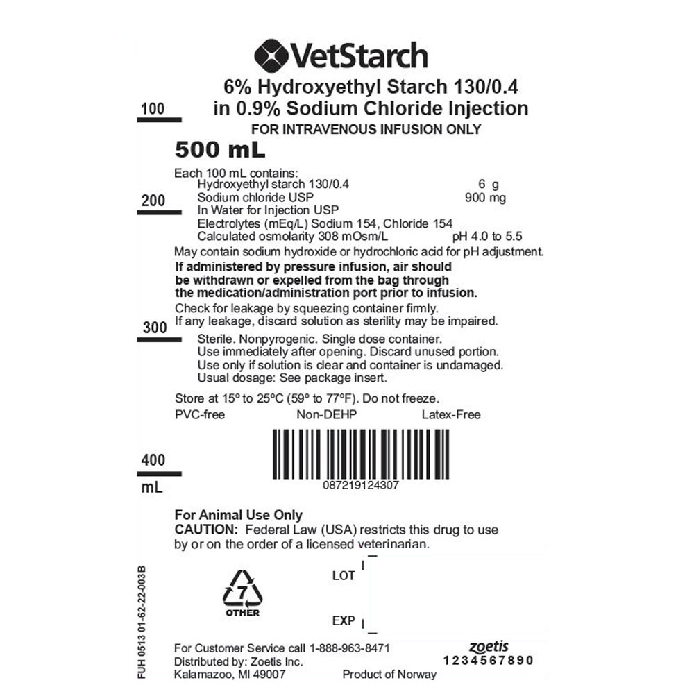 VetStarch 6% Hydroxyethyl Starch 130/0.4 in 0.9% Sodium Chloride ...
