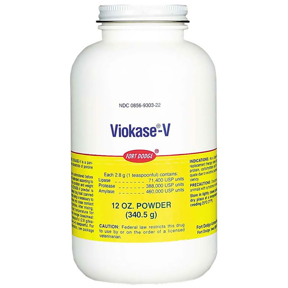 Viokase - V Powder (12 oz) | On Sale | EntirelyPets Rx