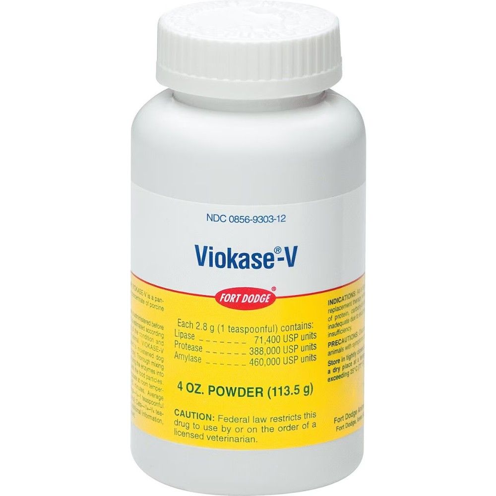 Viokase for Dogs & Cats - V Powder (4 oz) - [Digestive Aid] | On Sale ...