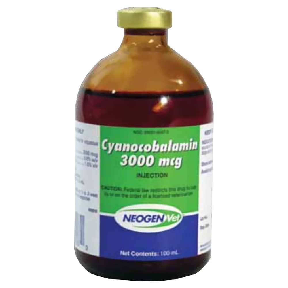 Vitamin for Cattle, Sheep, Swine, Horses, Dogs & Cats - B12 3000mcg ...
