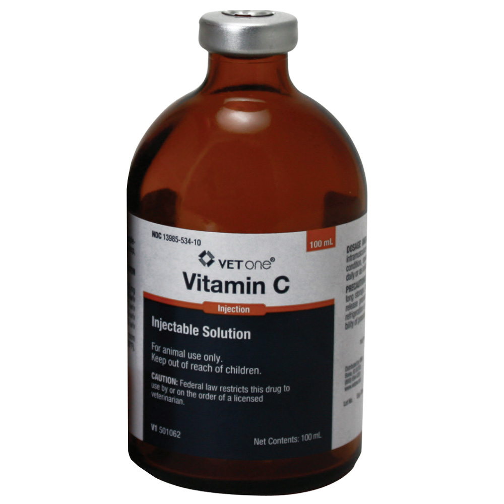Vitamin C Injectable Solution, 100mL | On Sale | EntirelyPets Rx