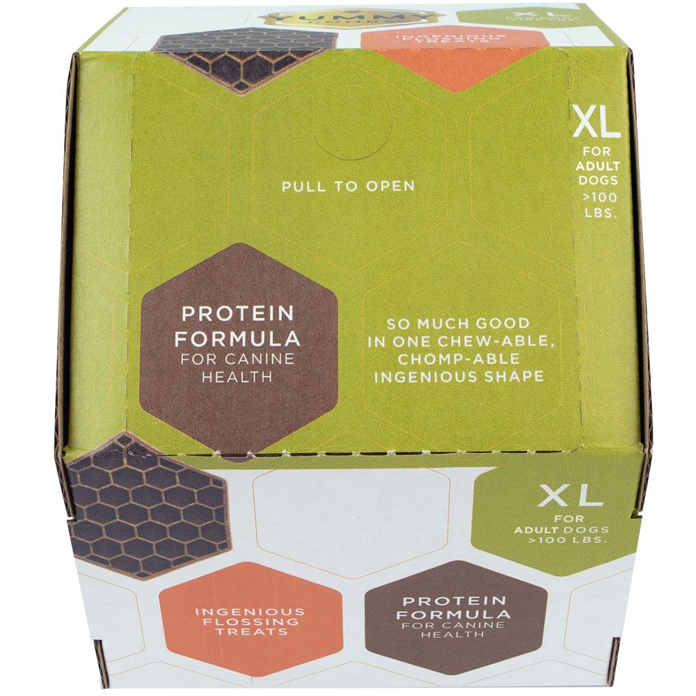 Yummy Combs Mini Hexi Flossing Dental Treats for Dogs Over 100 lbs - X ...