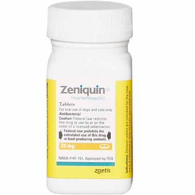 Zeniquin 25 mg (100 Tablets) | On Sale | EntirelyPets Rx