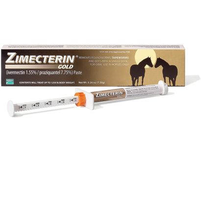 Zimecterin Gold Ivermectin / Praziquantel De-wormer for Horses | On ...