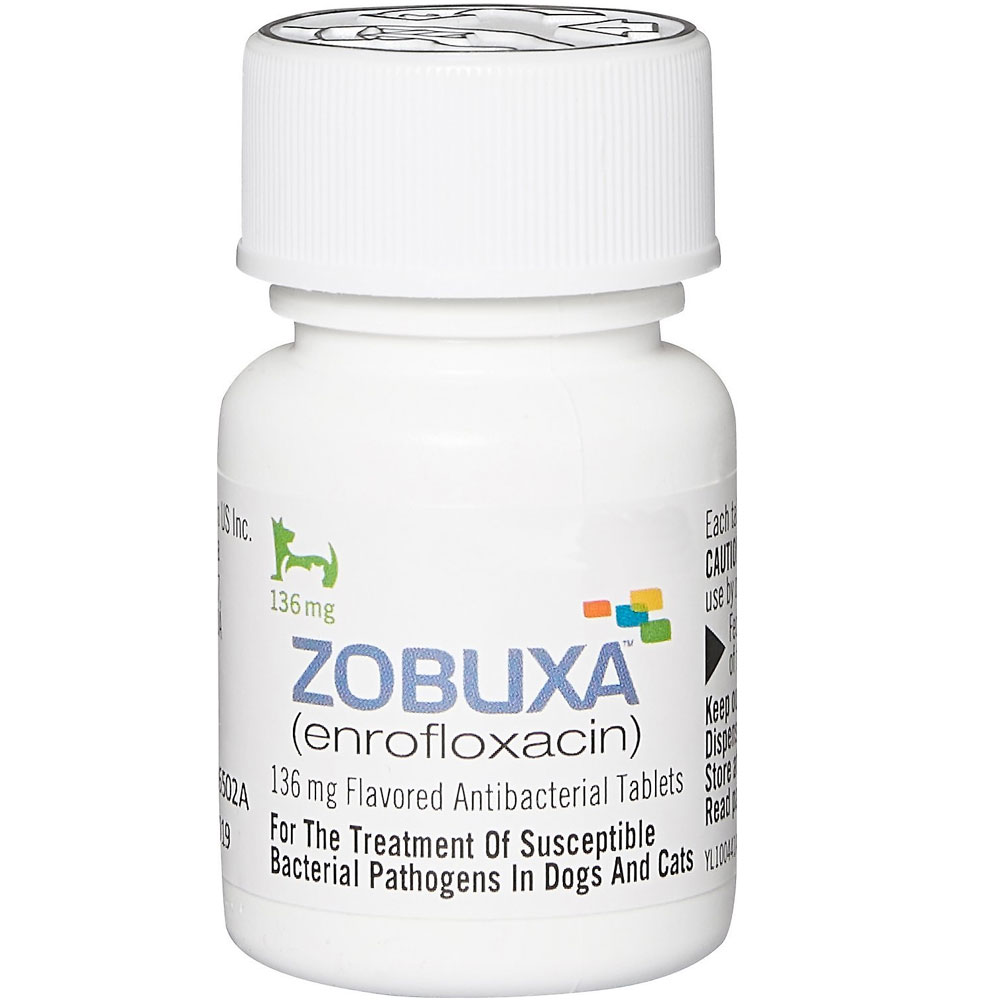 Zobuxa for Dogs & Cats - 136mg (50 tablets) - [Bacterial Infections ...