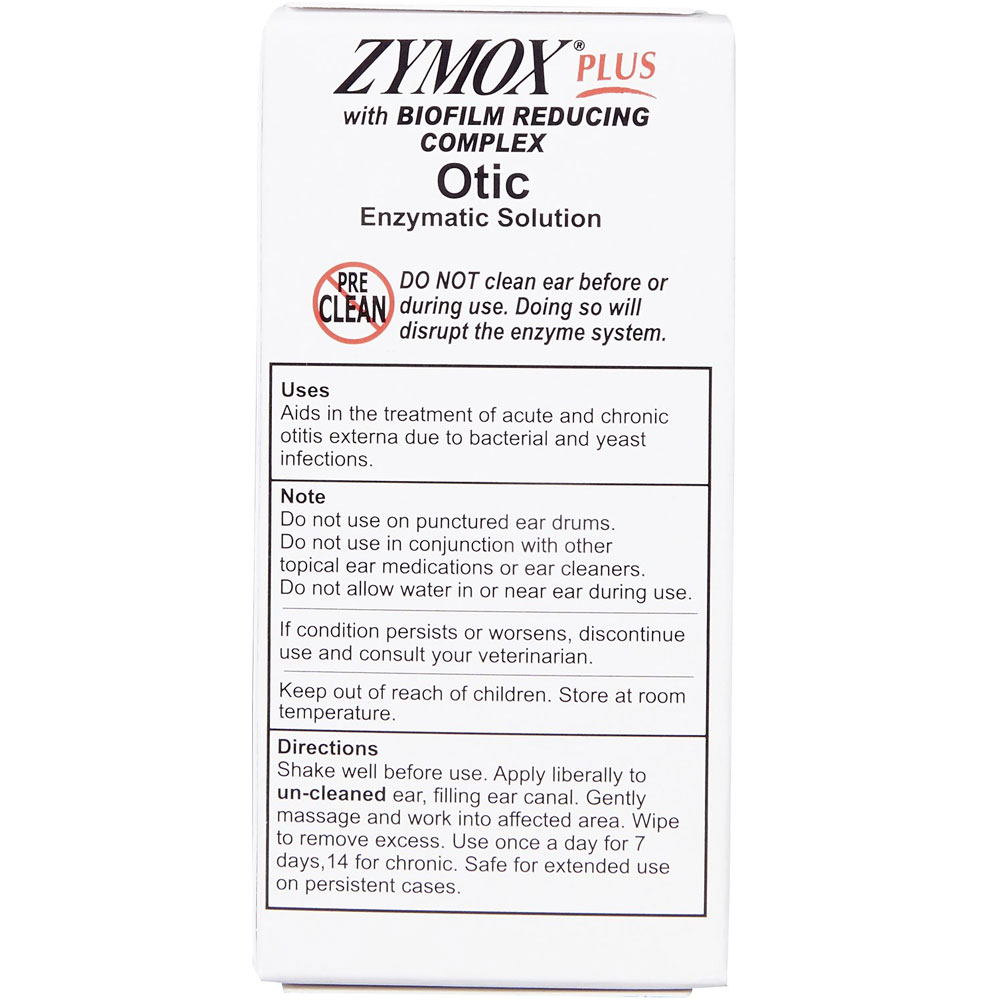 Zymox Plus Advance Formula Otic Ear Solution w/o Hydrocortisone for ...