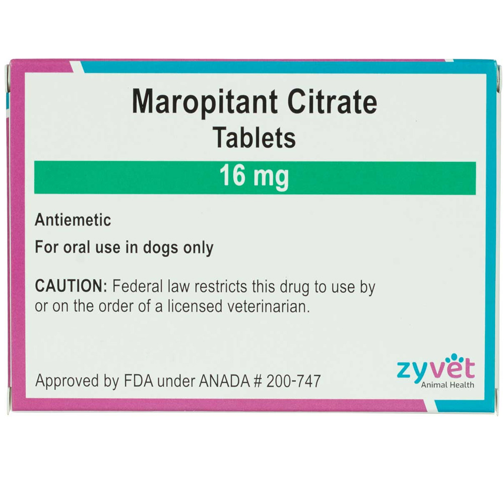Zyvet Maropitant Citrate Tablets, 16-mg, 1 count | On Sale ...
