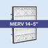 5" Practical Pleat filter fits in 1" return air grill