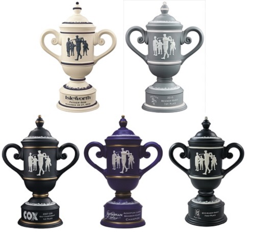 Men's Vintage Cup Ceramic Golf Trophy or Award