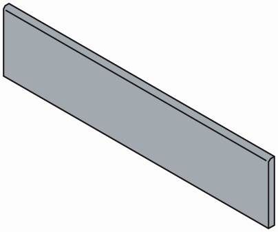 Panaria Craft Rope 3 in. x 12 in. Natural Texture Porcelain Bullnose Tile