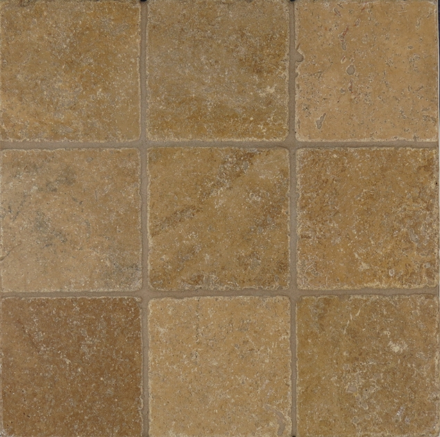 Travertine Noce Tumbled 4x4