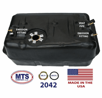 2042 MTS 21 Gallon Plastic Gas Tank for 1971 1972 Full Size Chevy Blazer and Suburban Gas Tank Depot