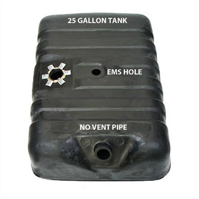 4251E MTS 25 Gallon Plastic Gas Tank for 1980-1986 Ford Bronco Full ...