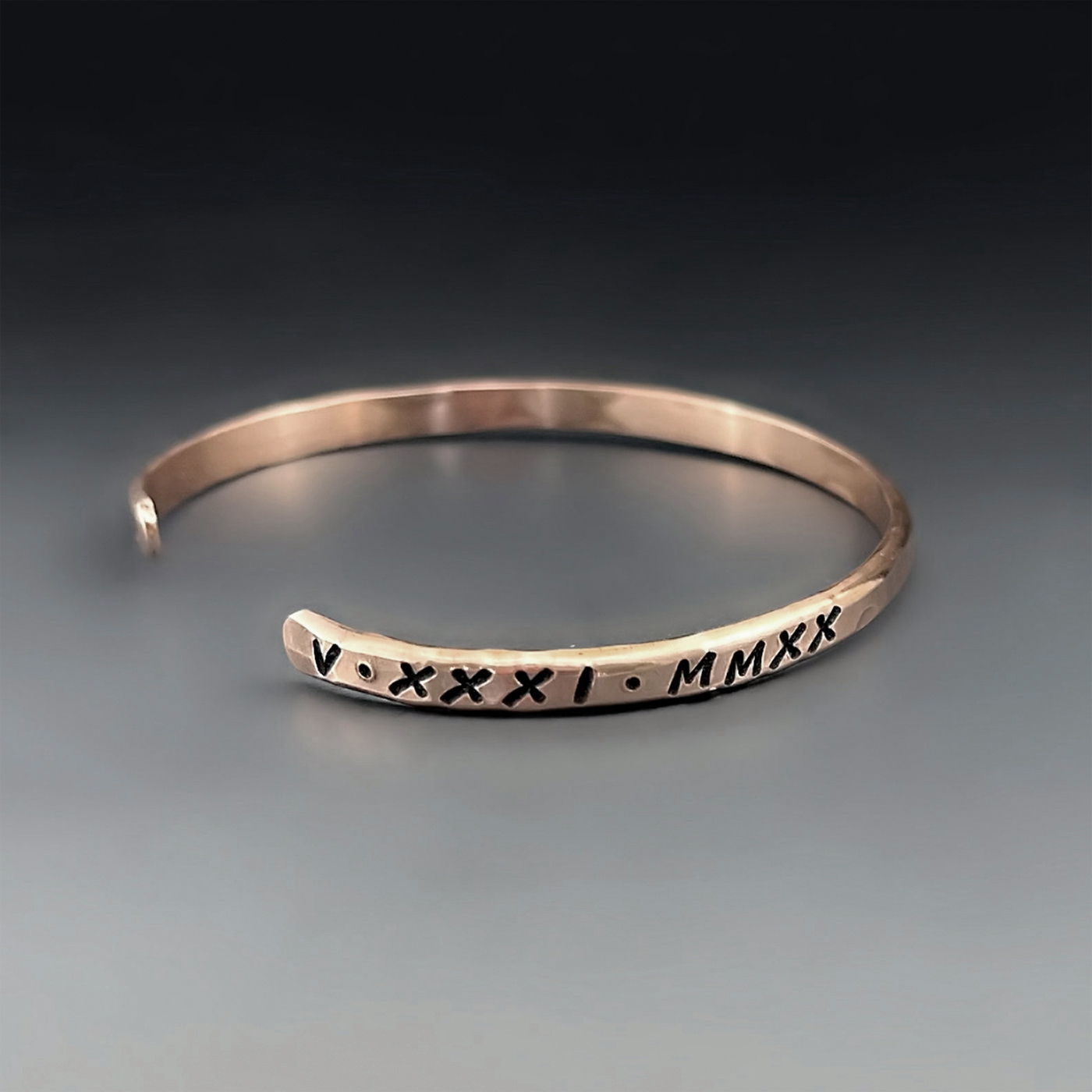 Custom 14k GF Rose Gold Stacking Bracelet