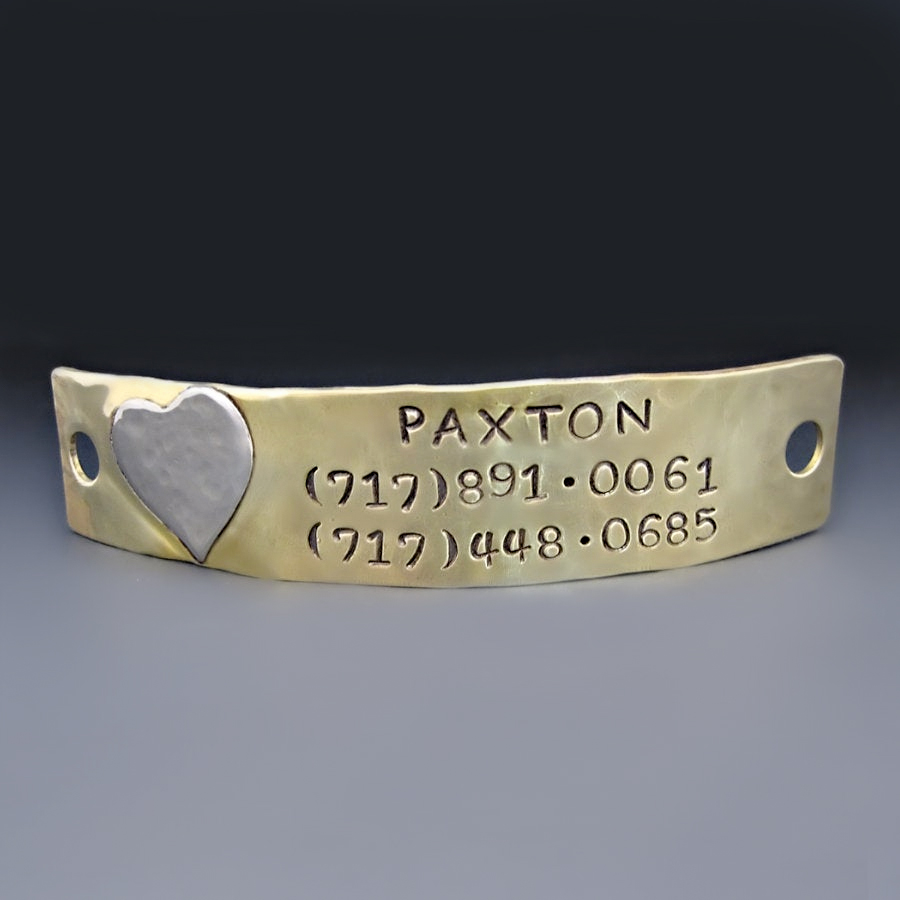 Personalized Heart Pet ID Tag