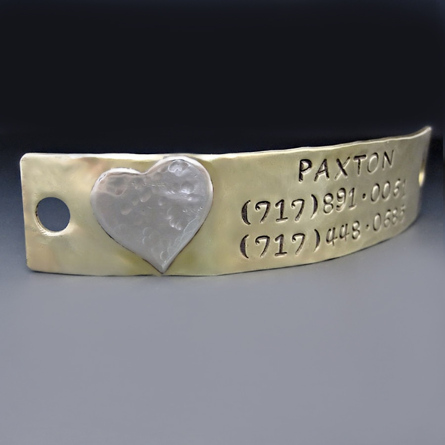 Personalized Heart Pet ID Tag