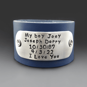 Women's Personalized Leather Cuffs