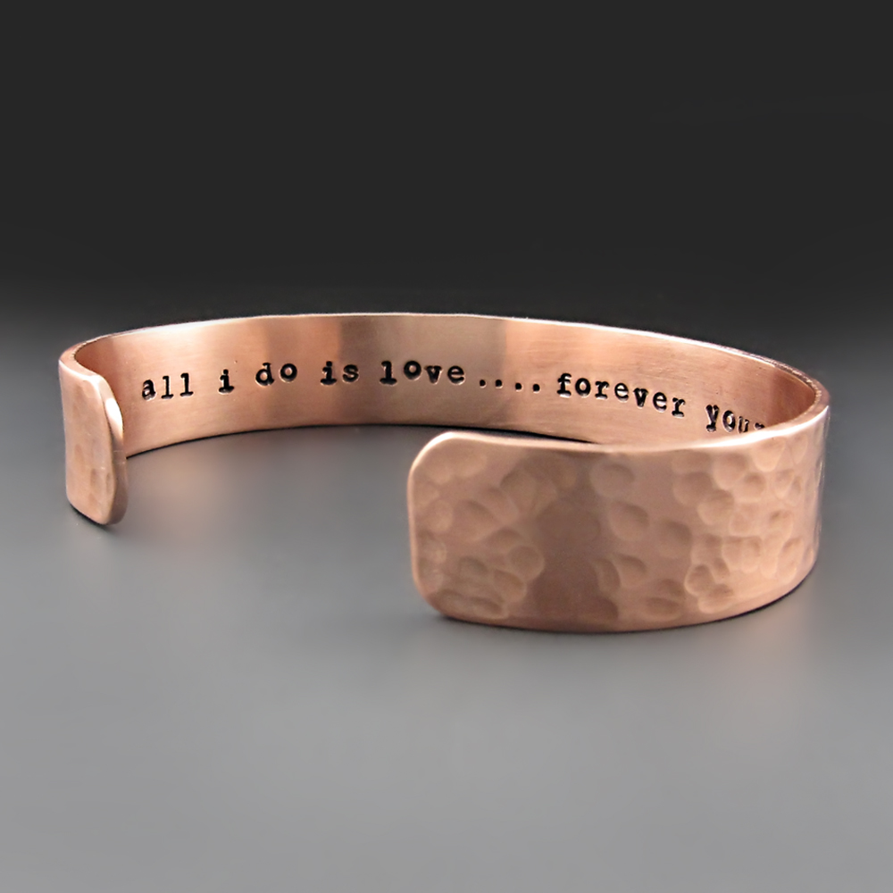 Personalized Copper Cuff Bracelet