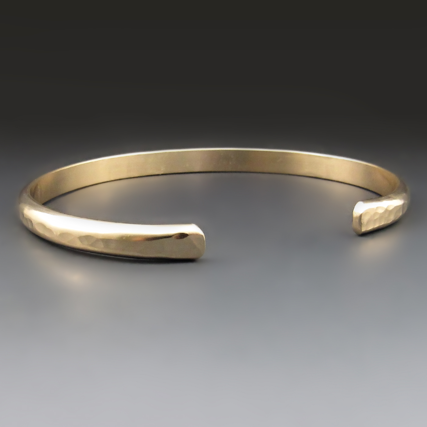 Heavy Gauge 14k GF Hammered Cuff