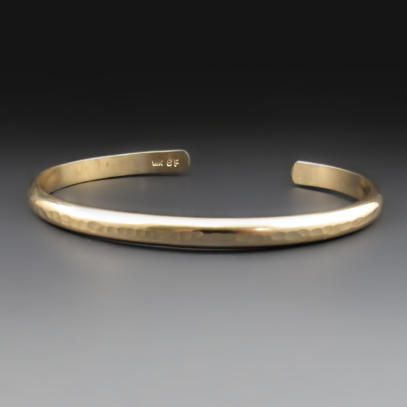 Heavy Gauge 14k GF Hammered Cuff