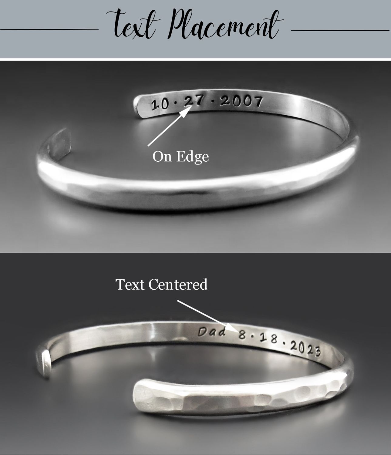 Custom Heavy Guage Sterling Silver Cuff