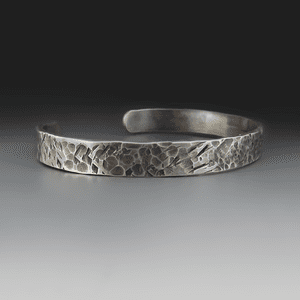 Men's Rustic Hammered Cuffs