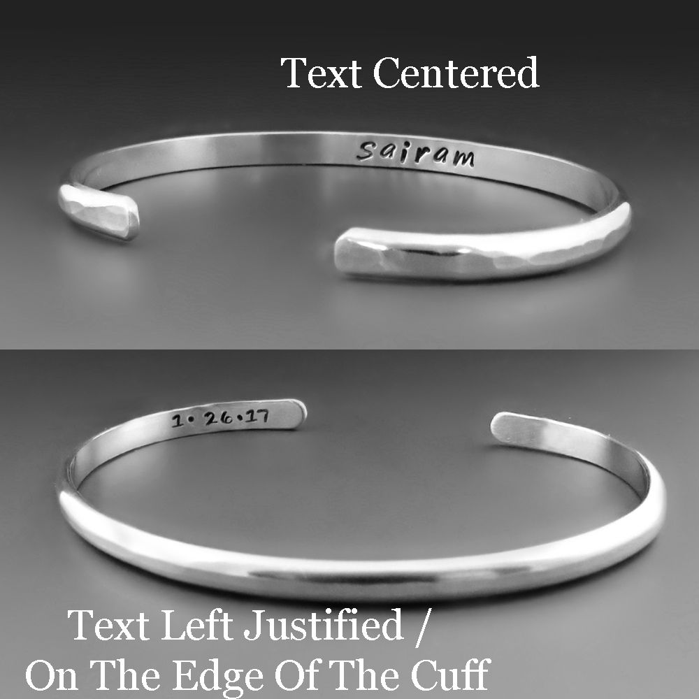 Custom Heavy Guage Sterling Silver Cuff