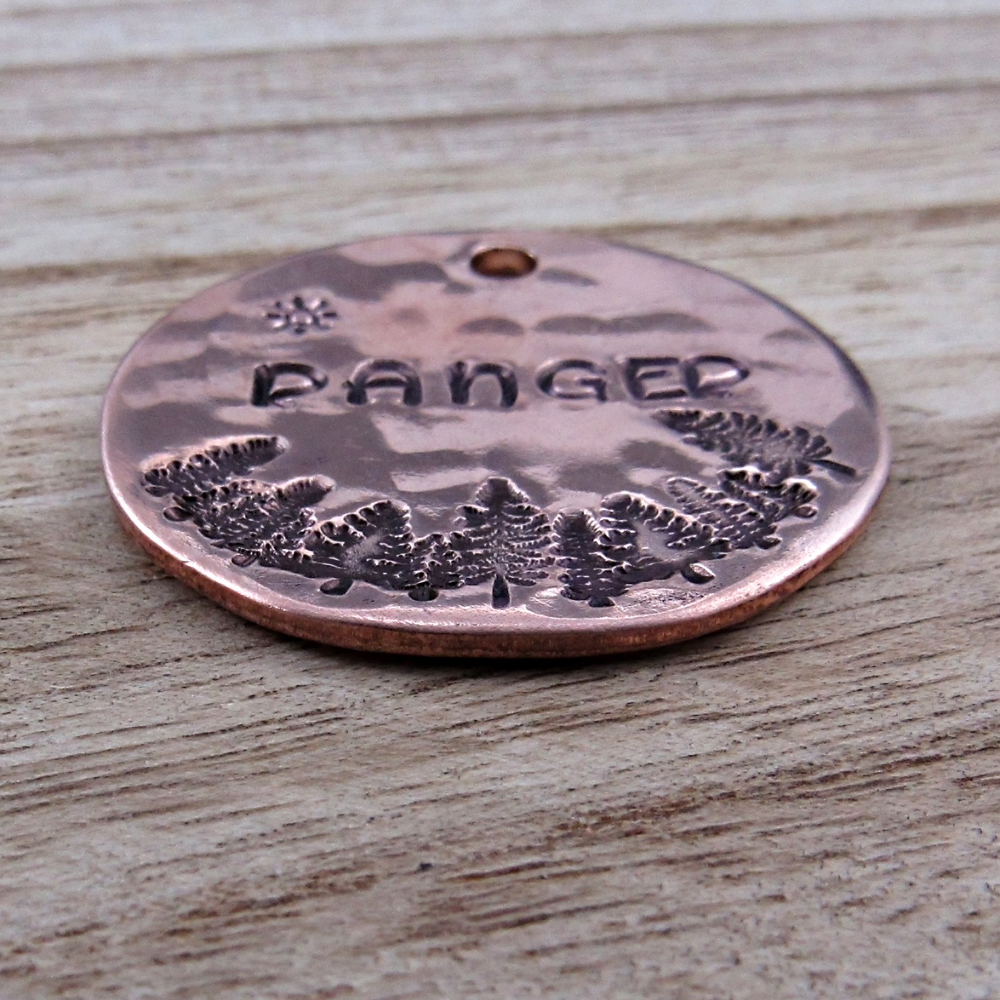 Tree Forest Pet Id Dog Tag