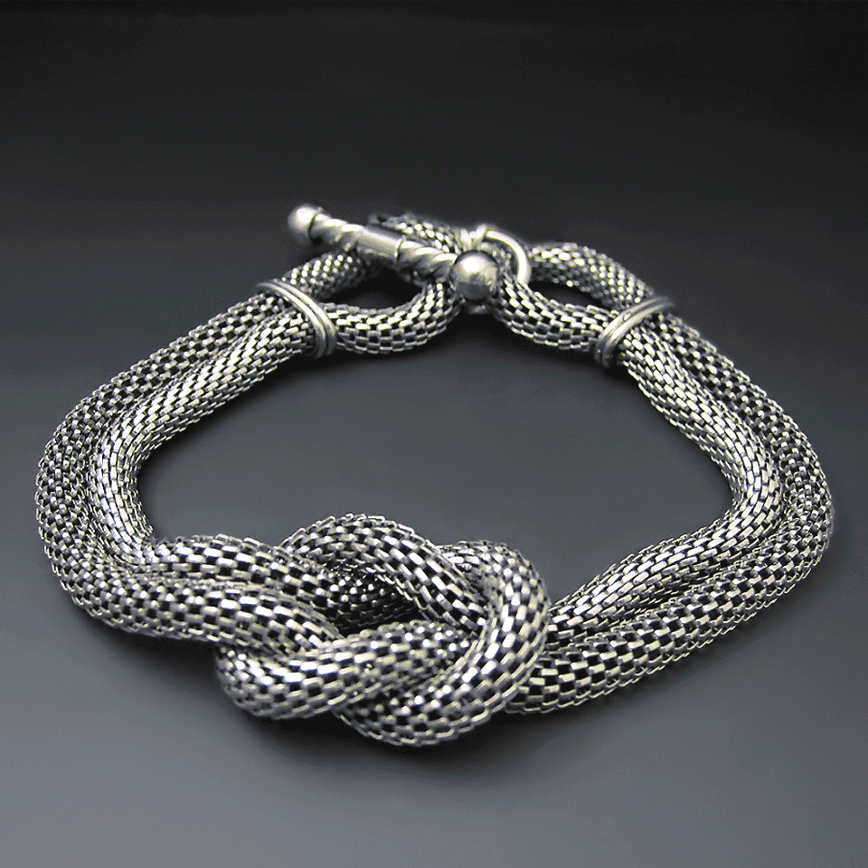 Silver Love Knot Bracelet